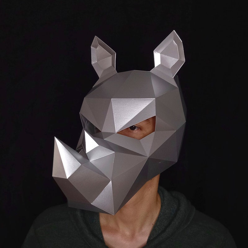 Rhino Mask - Etsy
