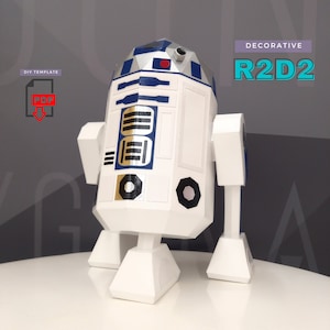 R2D2 Papercraft 3d Diy Star Wars Template Paper Craft Starwars 3d Origami Diy Craft Handmade ...