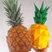 Pineapple Papercraft, Fruit 3d, Low Poly Pineapple 3d, Diy Paper ...