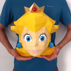 Mario Bros and Peach paper craft, super mario, diy craft, peaches ...