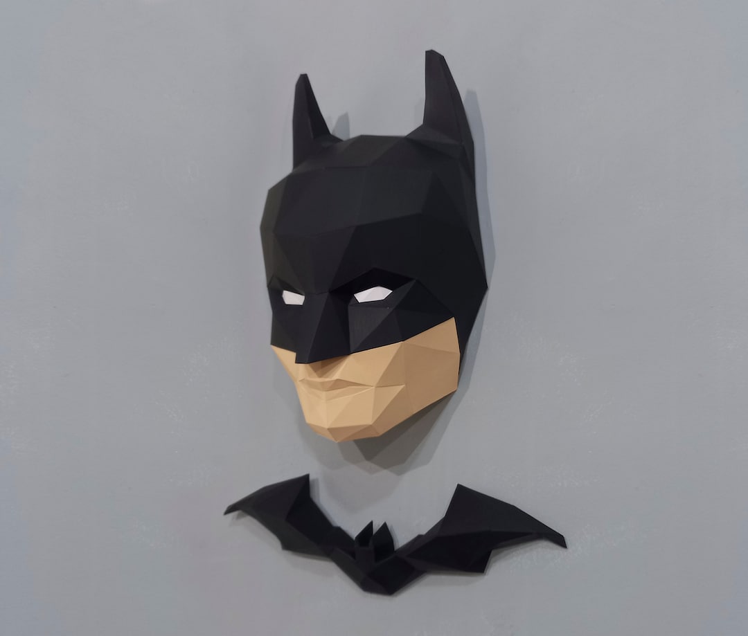 Super Hero Bat 3d Papercraft Template Decor, Digital Download Diy ...