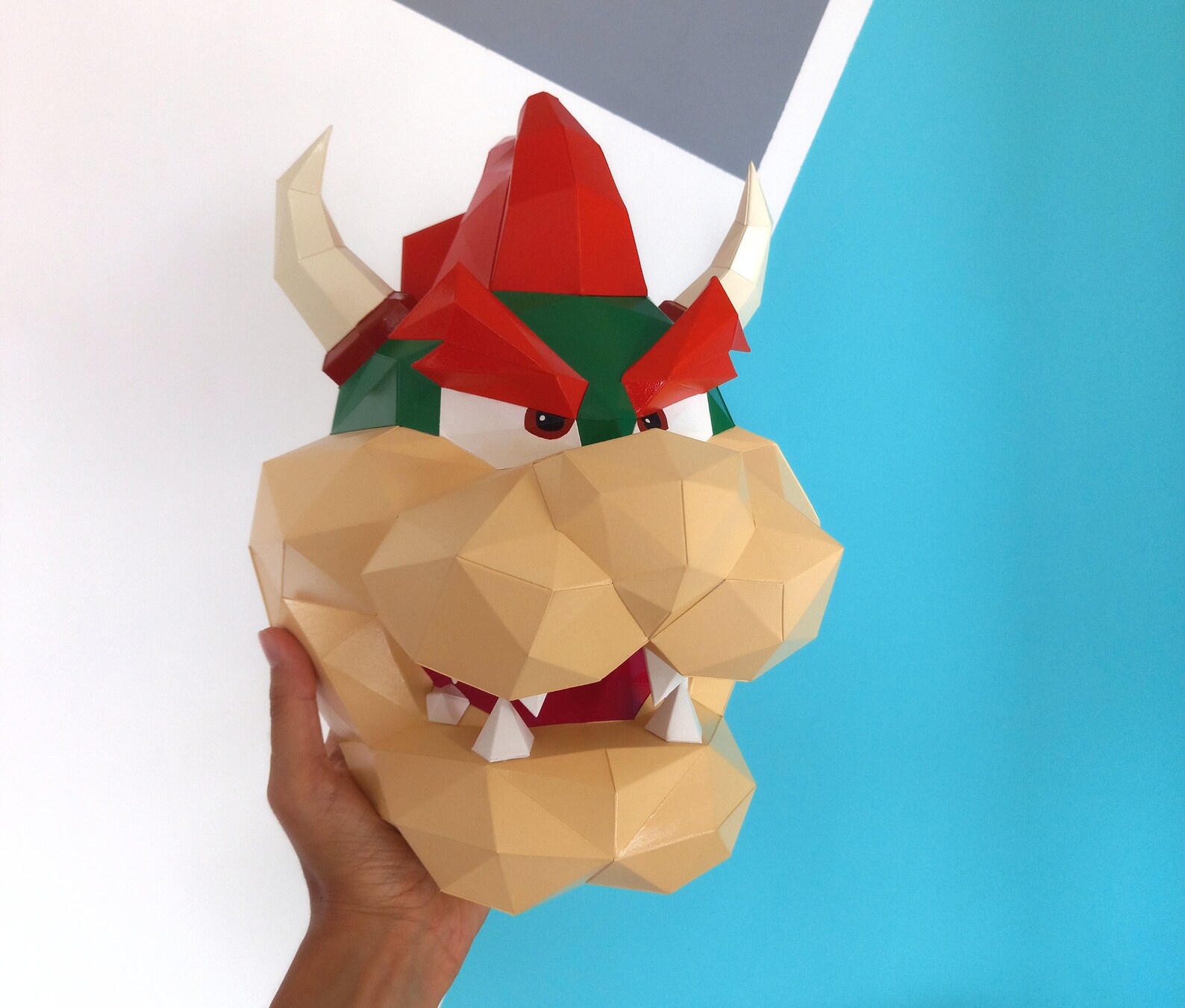 Bowser papercraft 3d mario bros modèle numérique origami pdf - Etsy France