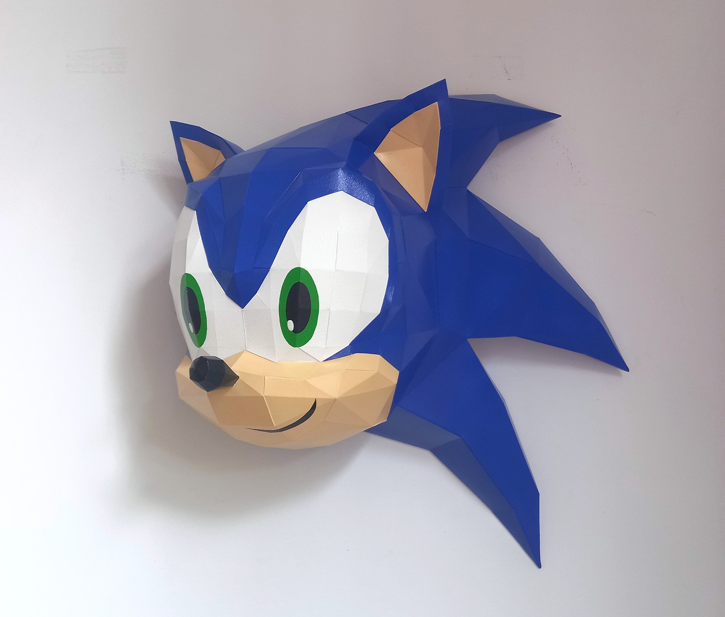 Sonic Papercraft 3d Lowpoly, Digital Template Diy, Origami, Pdf ...