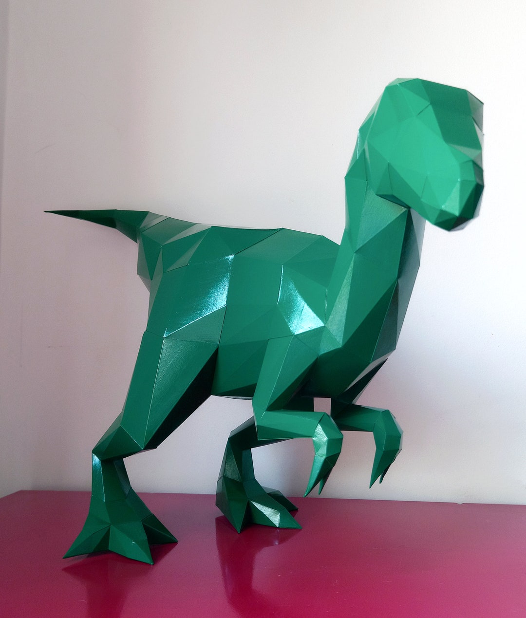 Velociraptor Papercraft Template, DIY Paper Dinosaur, Pdf, Svg, Dxf ...