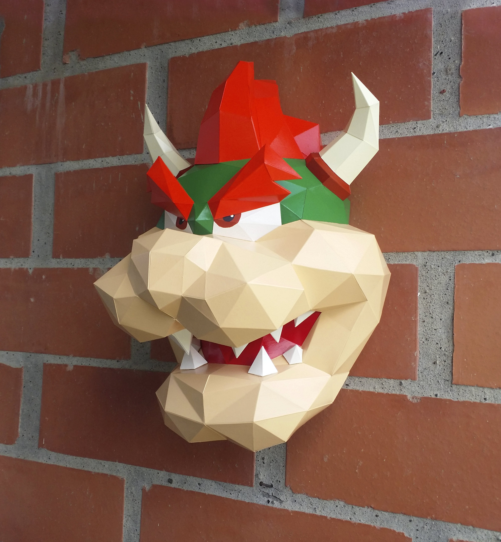 Bowser Papercraft 3d Mario Bros Digital Template Svg/dxf - Etsy