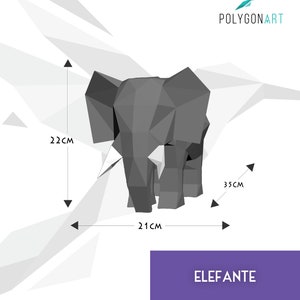 Diy elephant safari papercraft 3d safari digital paper art - Etsy España