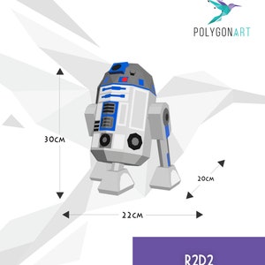 R2D2 Papercraft 3d Diy Star Wars Template Paper Craft Starwars 3d ...
