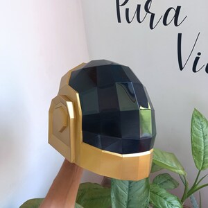 Daft Punk Mask Papercraft 3d Costume Low Poly Musical Diy Paper Craft ...
