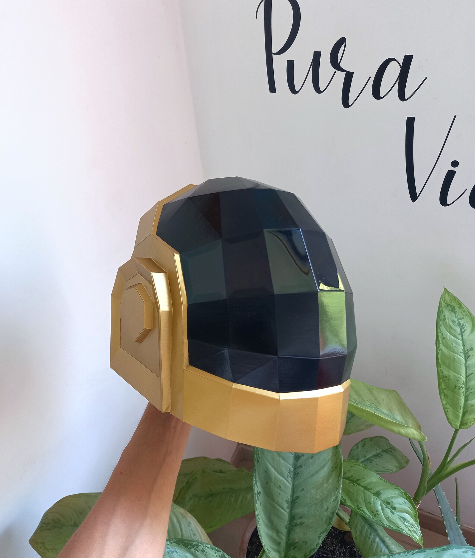 Daft Punk Mask Papercraft 3d Costume Low Poly Musical Diy Paper Craft ...