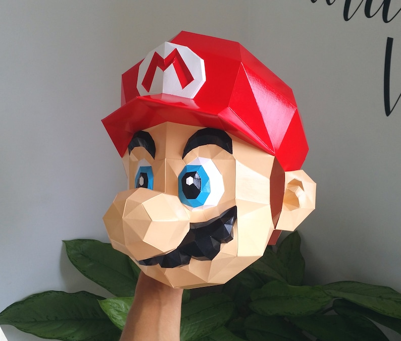 Super mario papercraft 3d Origami paper craft Low Poly mario bros 3d ...