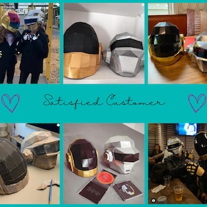 Daft punk mask Papercraft 3d costume low poly musical diy paper craft ...