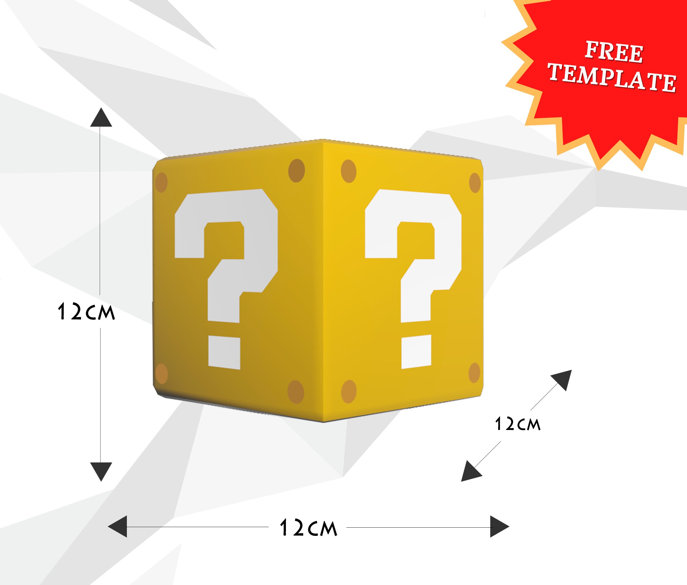 Mario Bros Papercraft Digital Template Origami PDF DIY Low - Etsy Australia