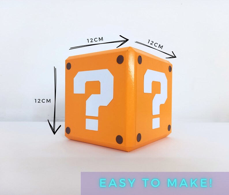 Super Mario 3d Block, Papercraft Mario Bros, Question Block Mario ...