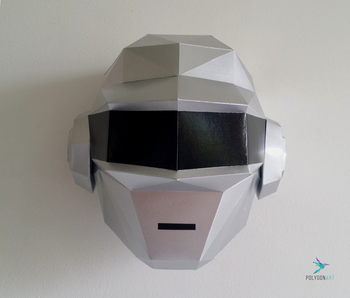 Daft Punk Papercraft 3d Decor Caveman Decor Low Poly Musical - Etsy
