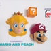 Mario Bros Paper Craft Digital Template, Diy Low Poly Mario Head 3d ...