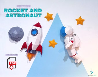 3d Rocket Papercraft - Etsy
