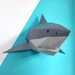 Shark Paper Craft 3d Model, Ocean Diy Animal Craft Low Poly, Sea ...