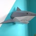Shark Paper Craft 3d Model, Ocean Diy Animal Craft Low Poly, Sea ...