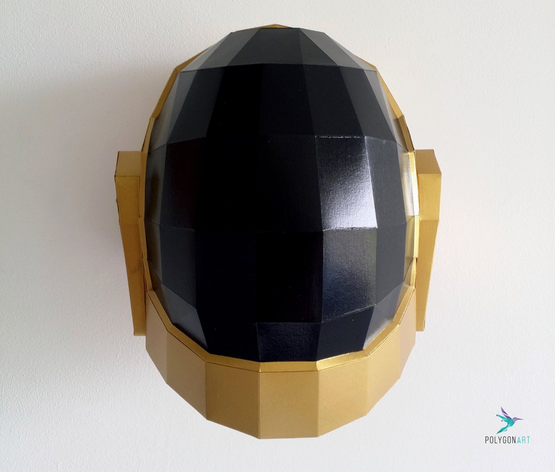 Daft Punk Papercraft 3d Decor Caveman Decor Low Poly Musical - Etsy