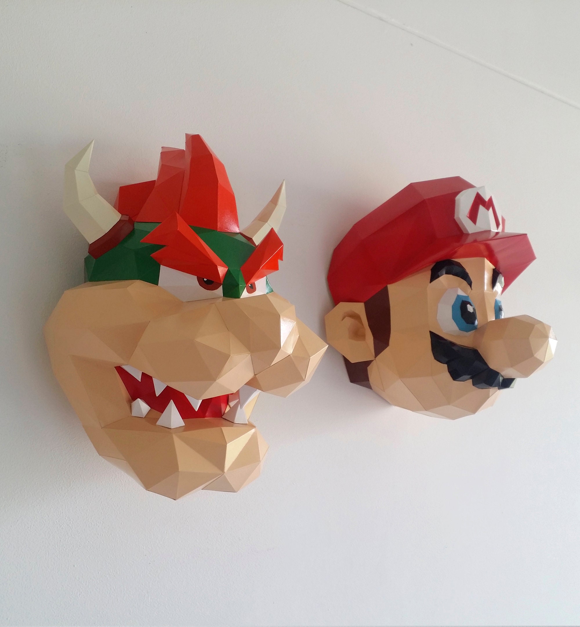 Bowser Papercraft 3d Mario Bros Digital Template Svg/dxf - Etsy