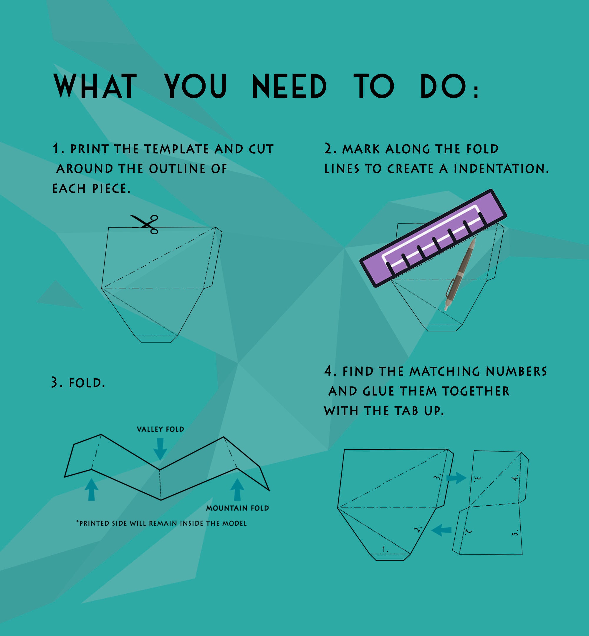 Daft Punk Papercraft 3d Decor Caveman Decor Low Poly Musical - Etsy