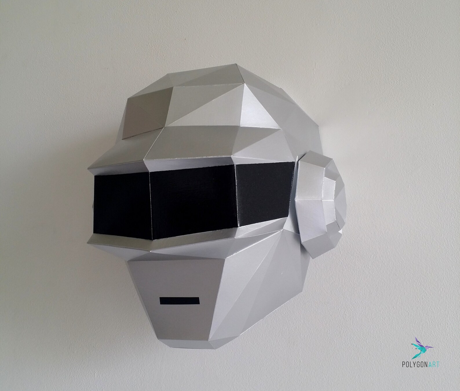 Daft Punk Papercraft 3d Decor Caveman Decor, Low Poly Musical Decor ...