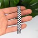 Punk Checkered Choker, Black and White Checkerboard Necklace ...