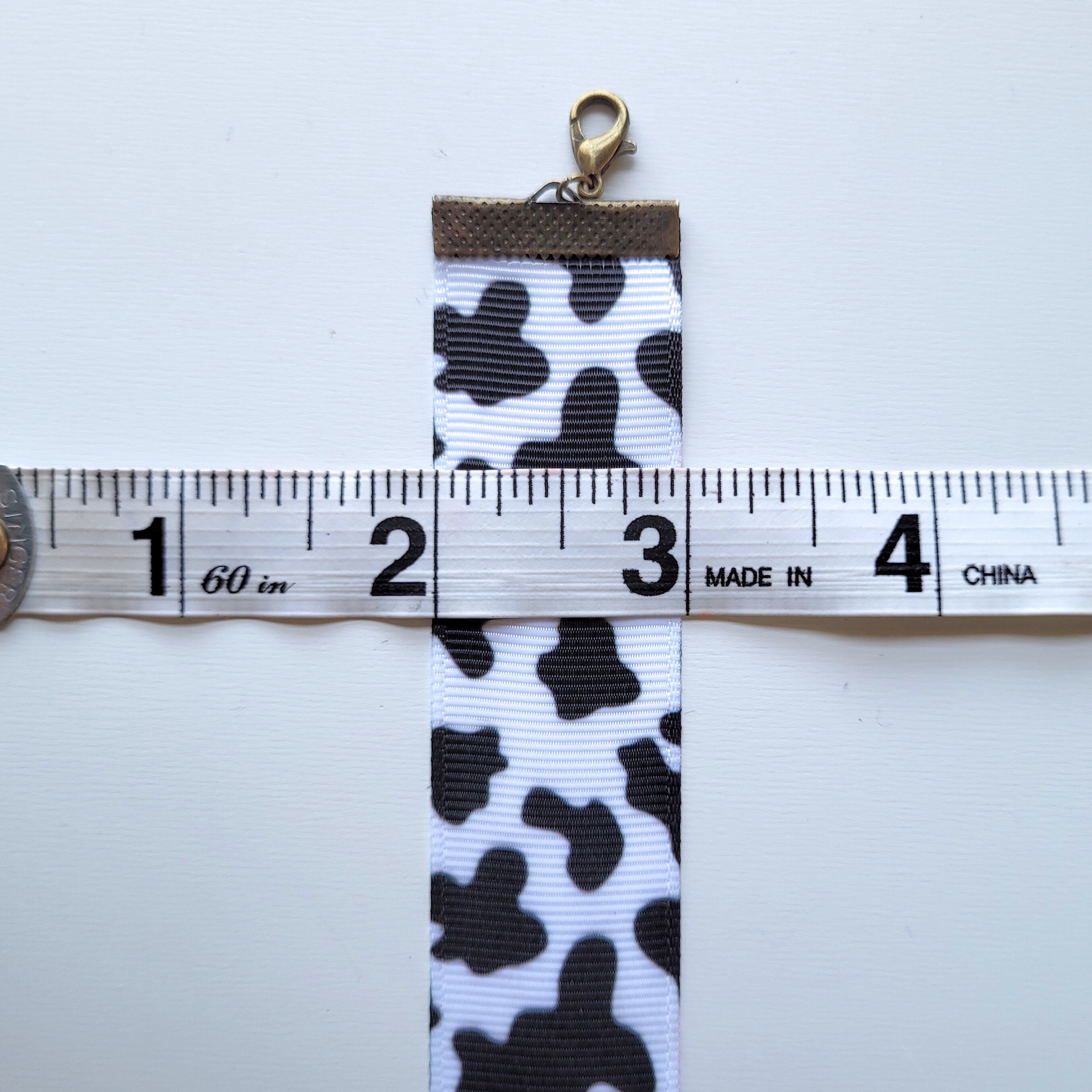 Cow Print Ribbon Choker Cow Print Accessories Animal Print - Etsy