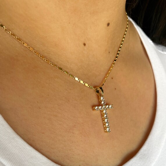 Pagoda cross necklace store