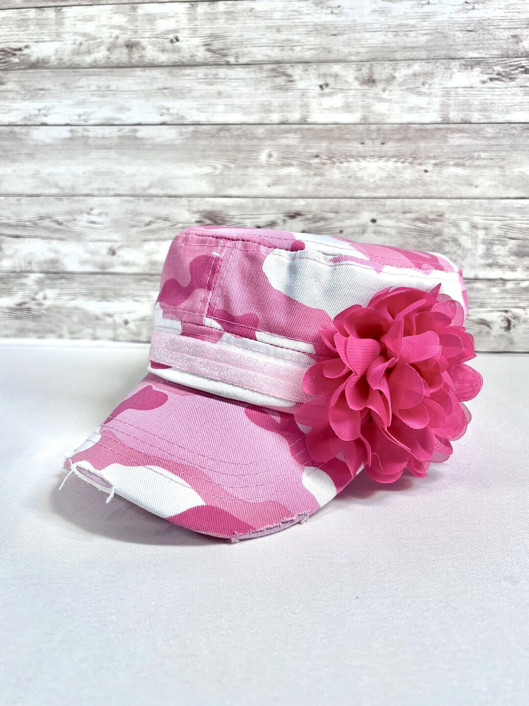 Cadet Cap Military Style Distressed Hat, Camo Cap, Unique Hats for ...