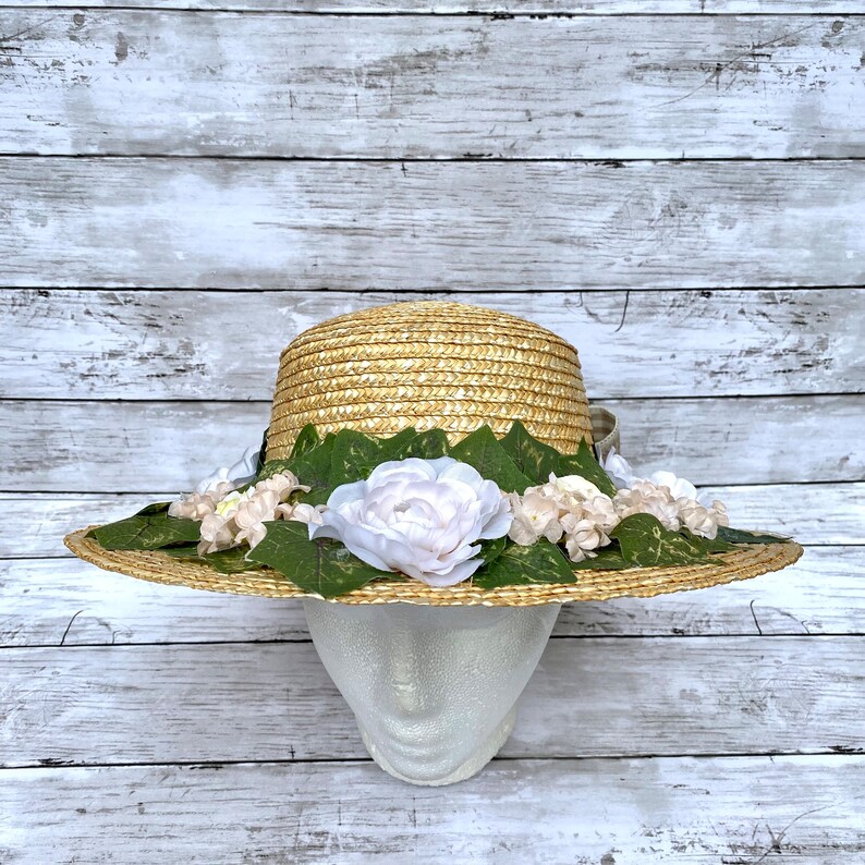 Cottagecore Mushroom Hat Womens Summer Hat Flat Top Boater - Etsy