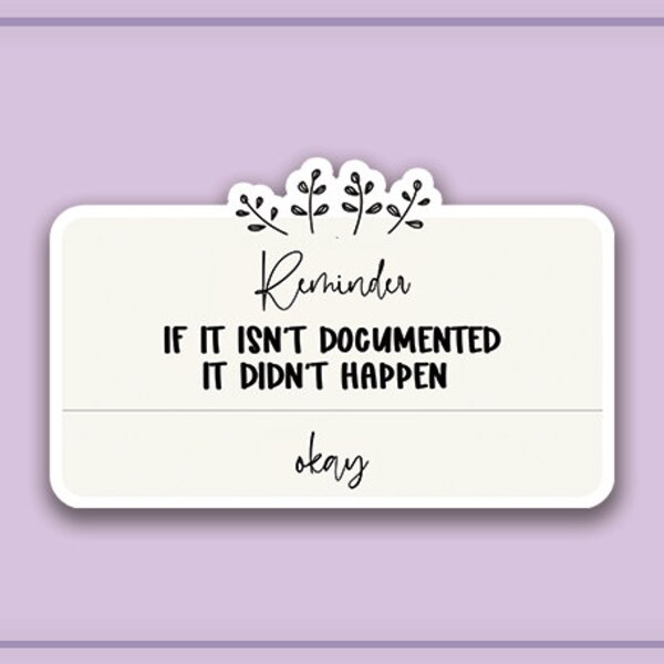 If It is Not Documented Sticker - Etsy If It is Not Documented Sticker - Etsy
