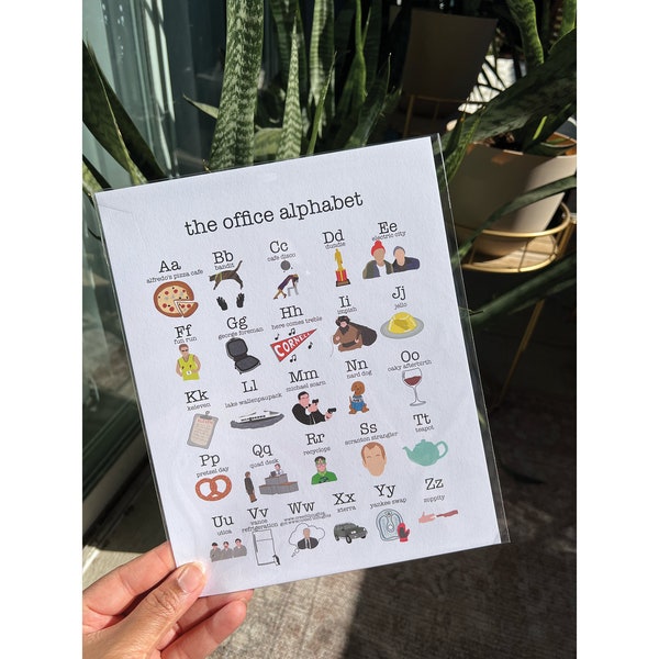 The Office Alphabet - Etsy