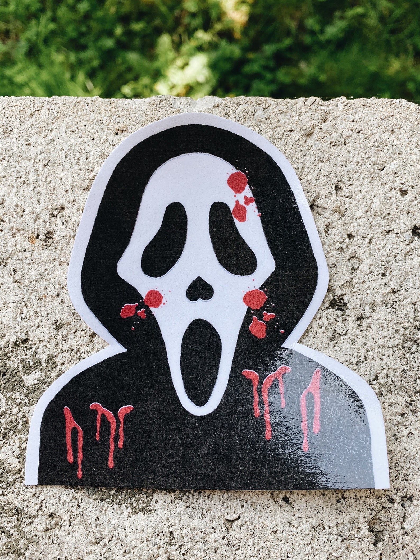 Ghost Face 20 Laminated Sticker Etsy