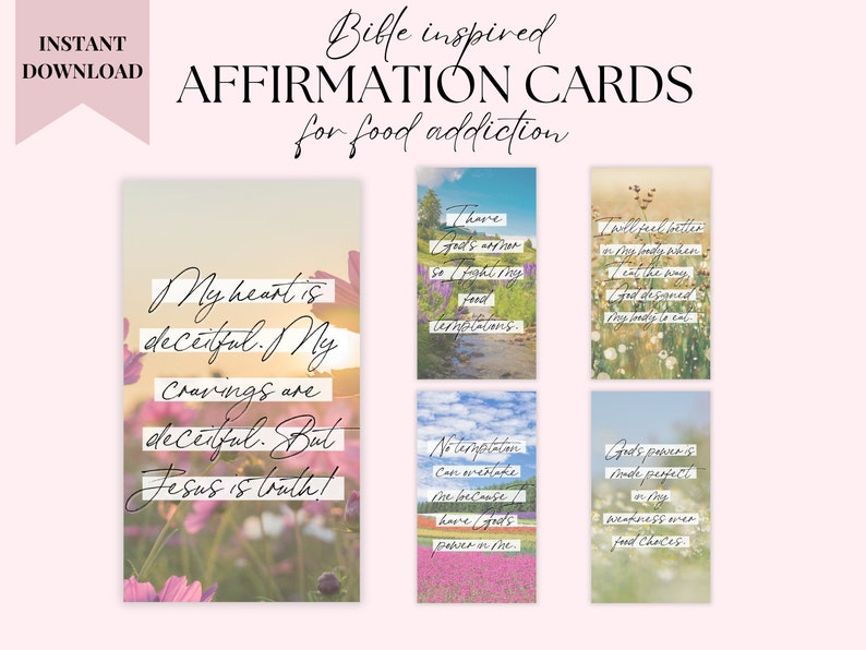 Affirmation Cards, Positive Affirmations, Affirmations for Food ...