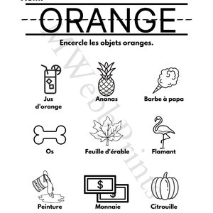 French Colors Preschool Activity Printable Bundle Les Couleurs Français ...