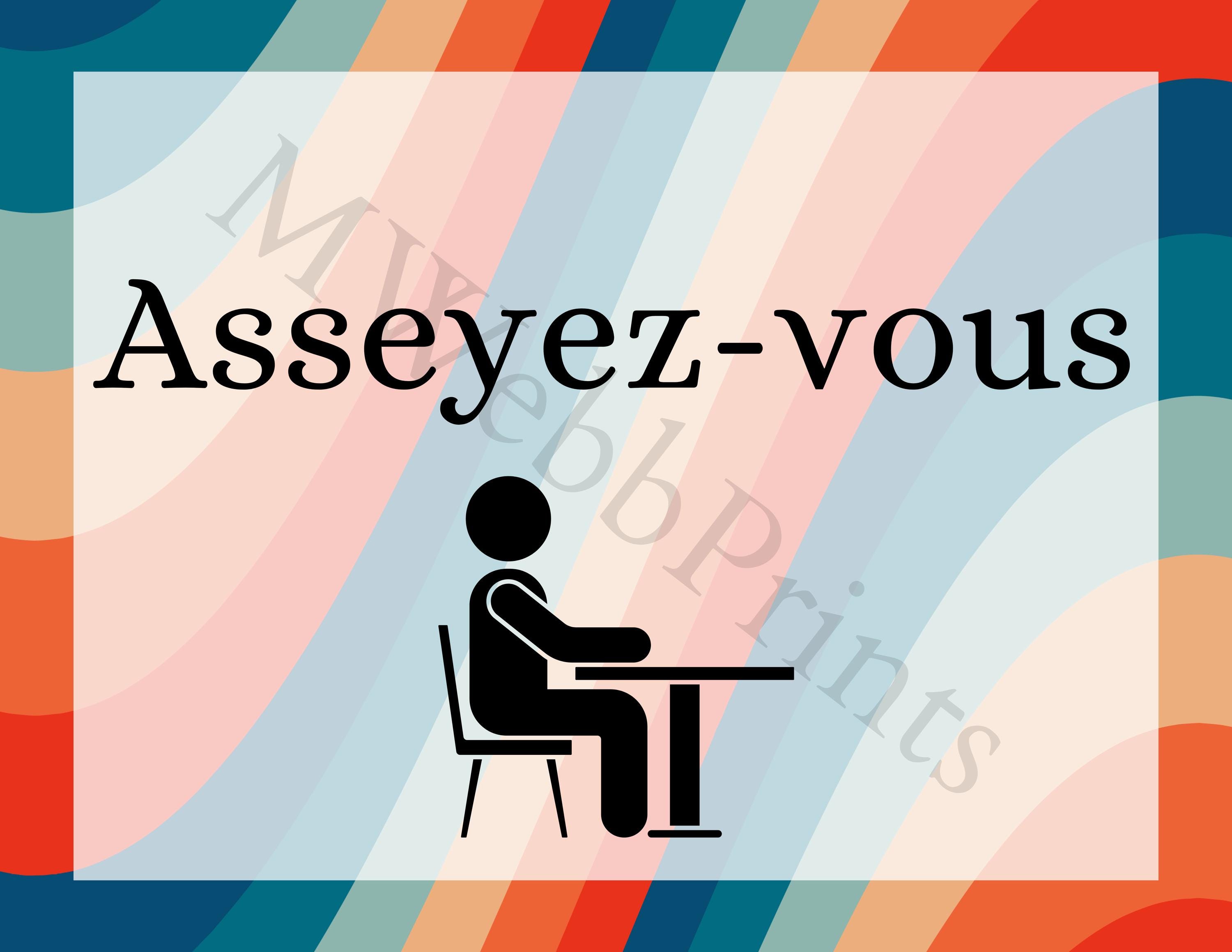 French Classroom Commands Printable Poster Bundle, Les Phrases Utiles ...