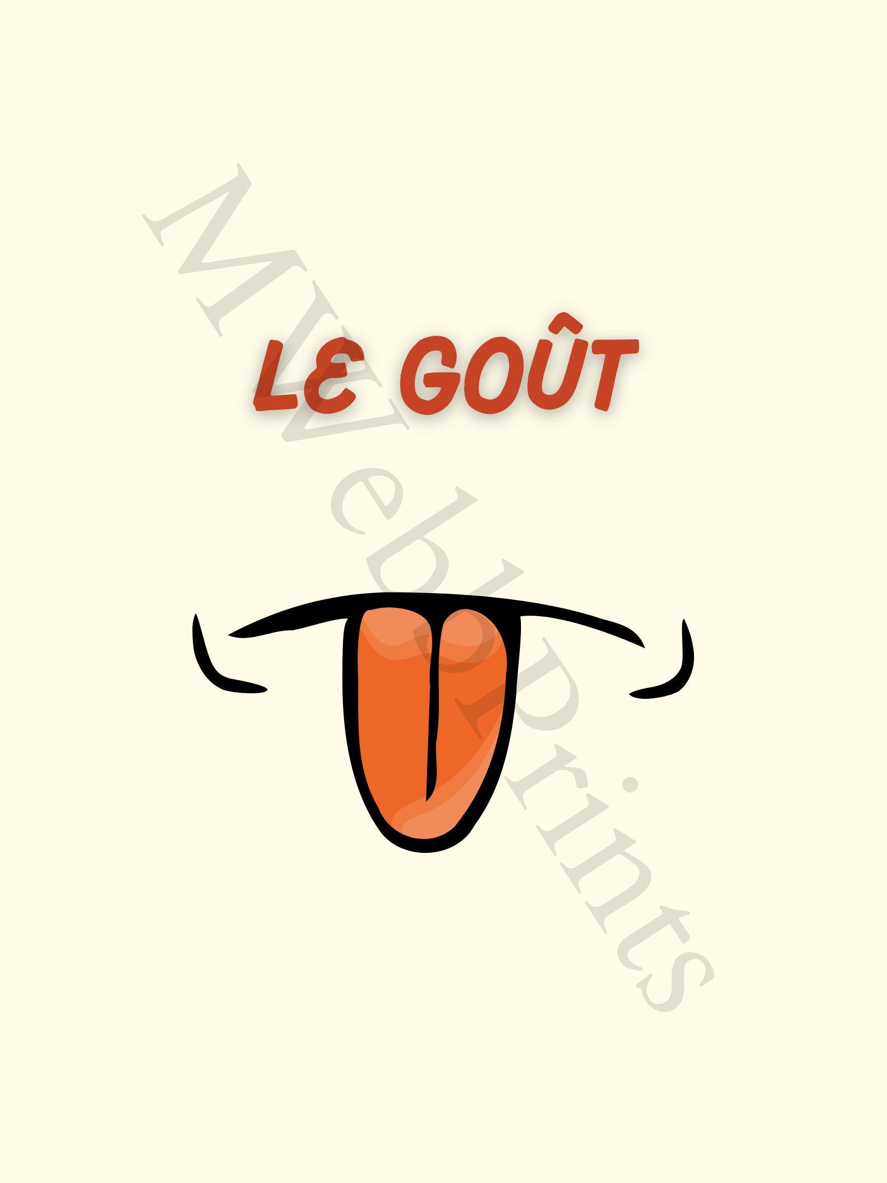 French Five Senses Printable Six Poster Bundle, Français Les Cinq Sens ...