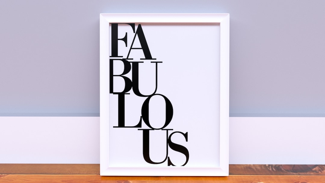 Fabulous Word Art - Etsy