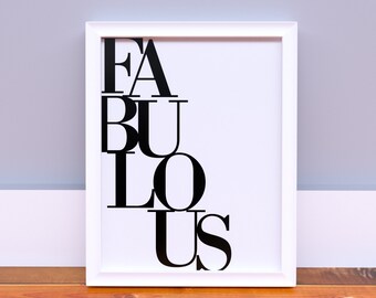 Fabulous Word Art - Etsy