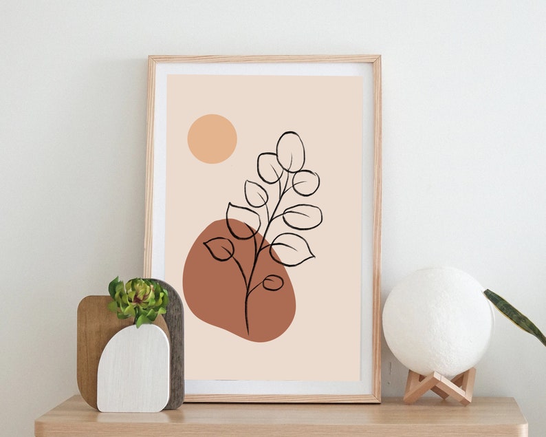 Boho Plant Print, Botanical Prints, Plant Art, Boho Prints, Boho Art ...