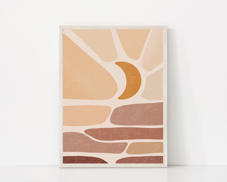 Boho Print Set of 3 Boho Art Prints Set Minimalist Poster - Etsy