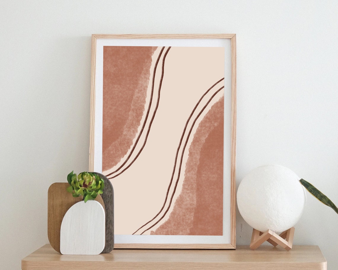 Boho Prints Boho Art Prints Set Abstract Watercolor - Etsy