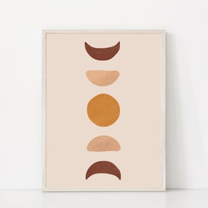Boho Print Set of 3 Boho Art Prints Set Minimalist Poster - Etsy
