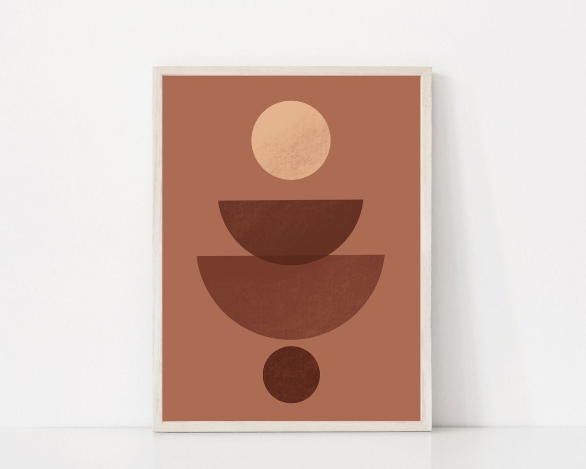 Boho Print Set of 3 Boho Art Prints Set Minimalist Poster | Etsy