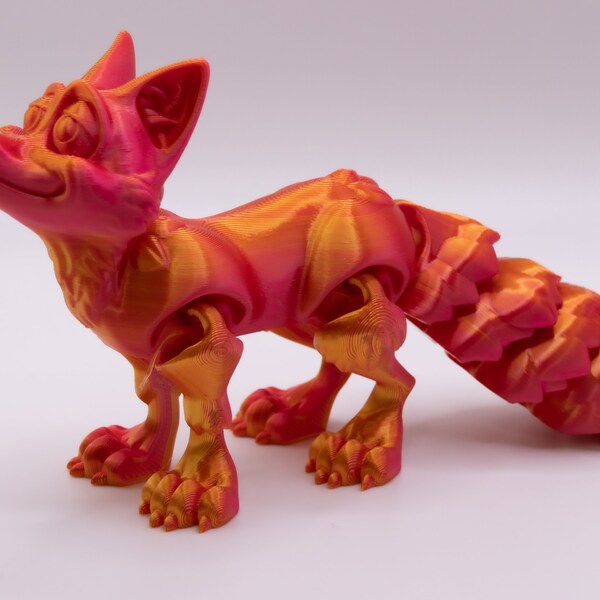 3d Printed Fox Fidget - Etsy