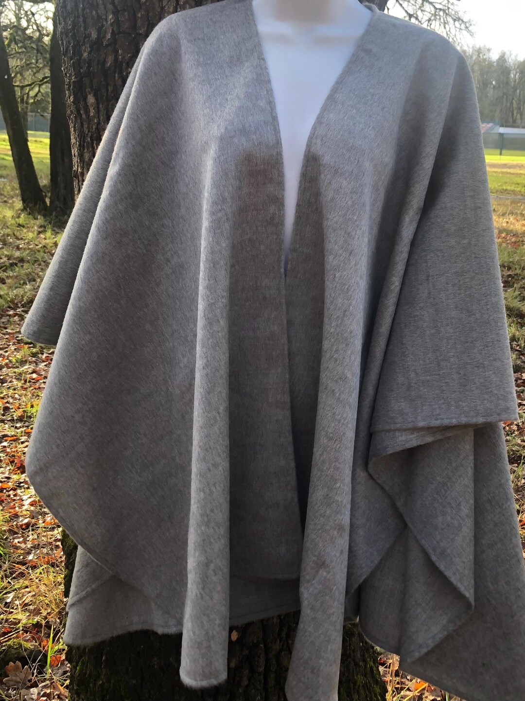 Fernanda Silver Ruana Wrap Shawl 100% Baby Alpaca - Etsy