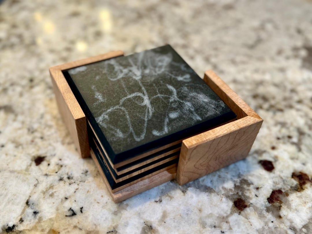 Birdseye Maple Wood & Epoxy Coasters - Etsy