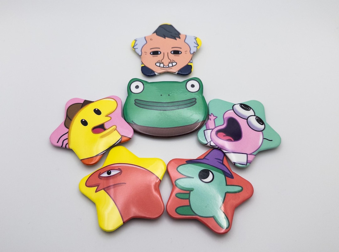 2.2" Smiling Friends Fun Shaped Button Pins - Etsy