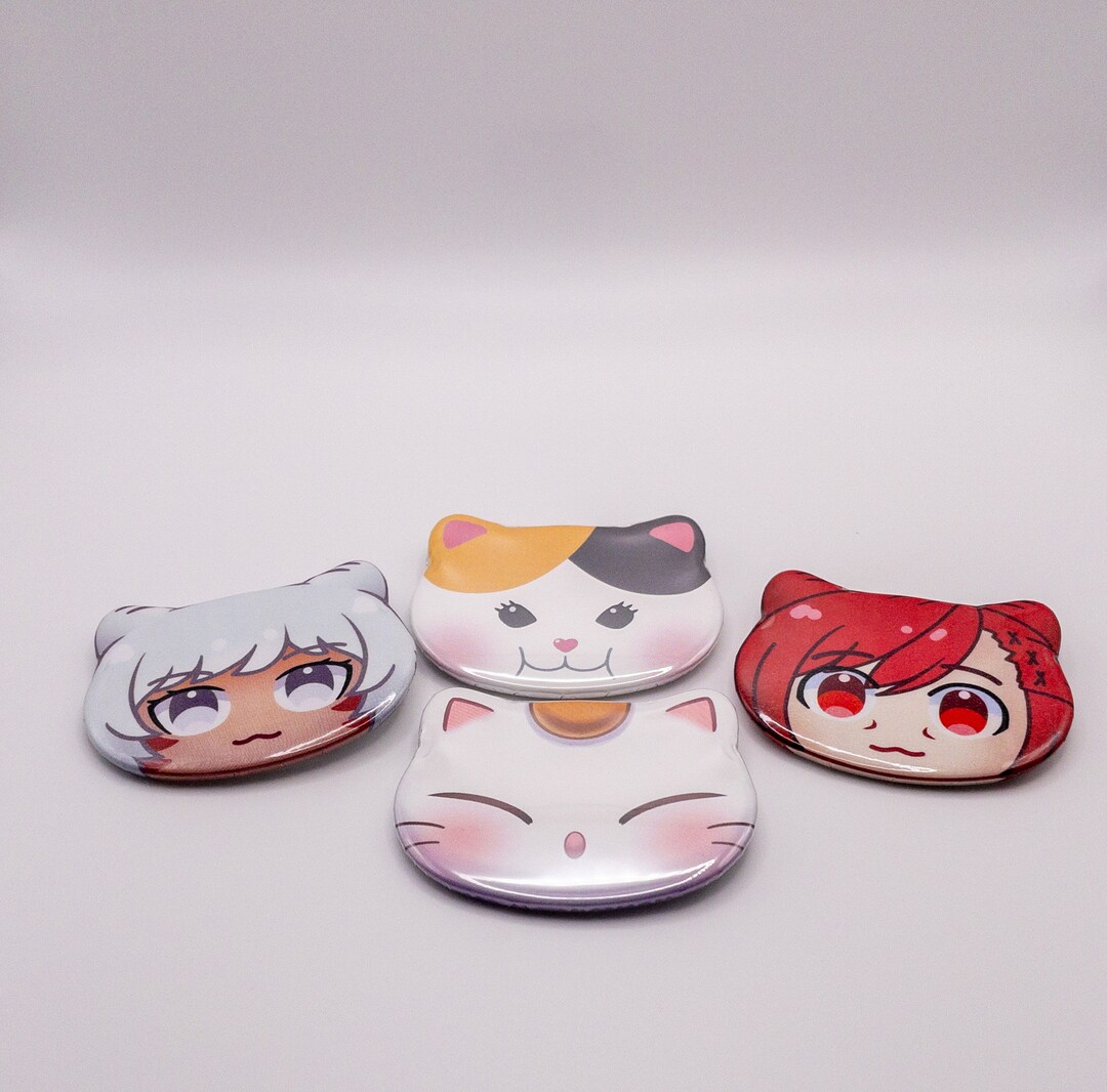 2.3" Final Fantasy 14 Cat Shaped Button Pins - Etsy